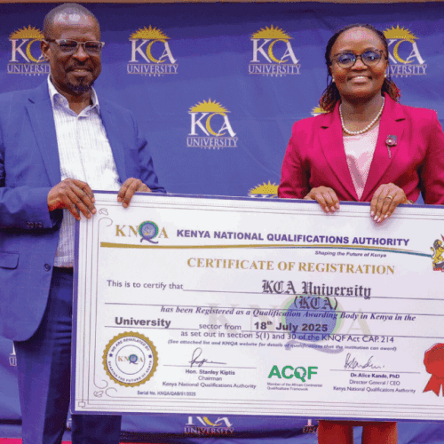KCA University Vice Chancellor Elected Vice President of The ...